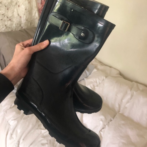 Shoes | Dark Blue Rain Boots | Poshmark